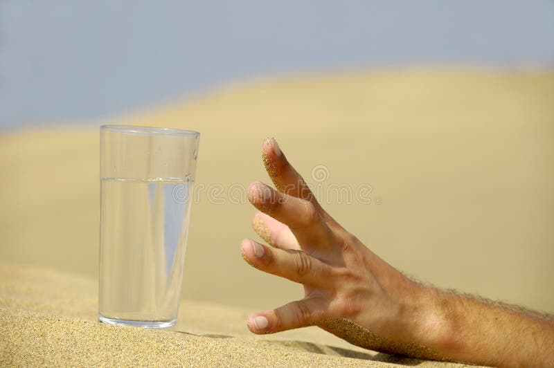 Hand reaching for water. stock image. Image of lonely - 2993837