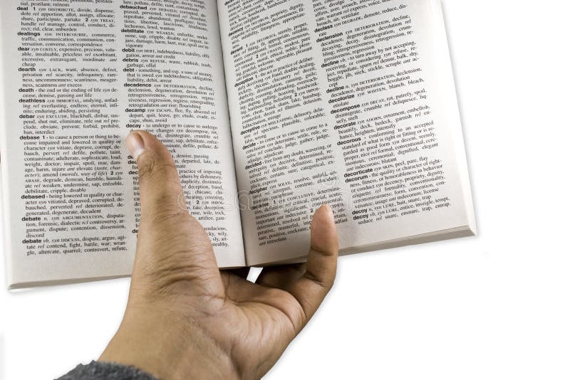 Hand Read Book stock photo. Image of study, book, dictionary - 10644416