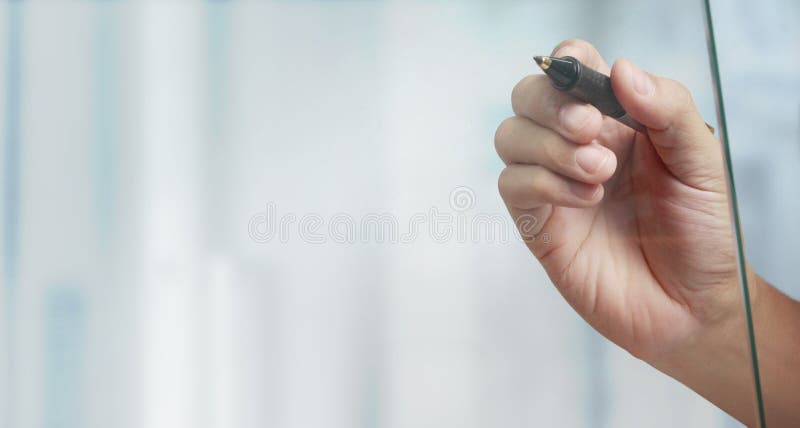 Hand is Ready for Drawing ,Hand with Pen Stock Photo - Image of write ...