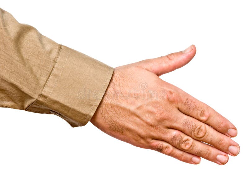 Hand ready for handshake stock image. Image of gesture - 10945663