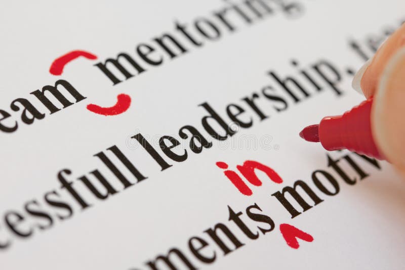 Proofreading Pen Closeup stock image. Image of mark, proofread - 23367575