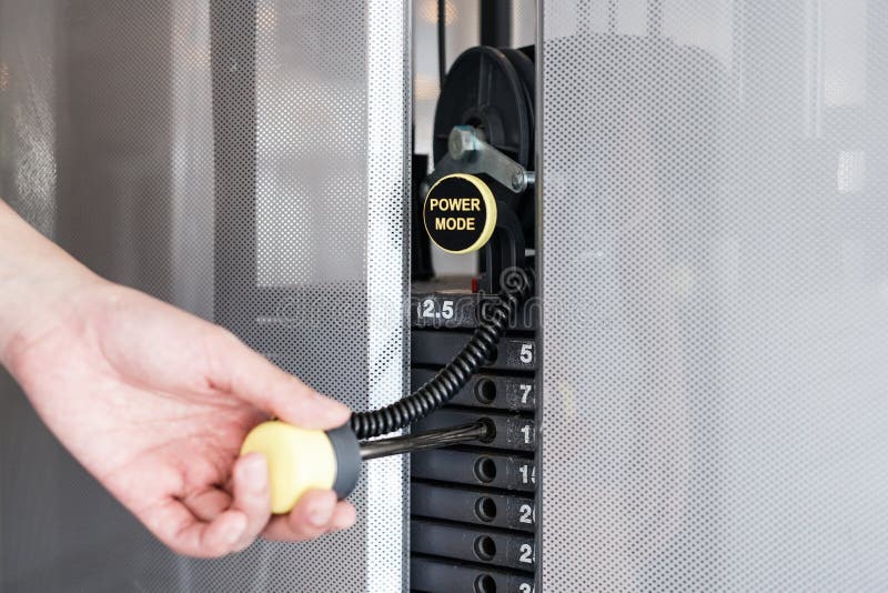 Hand Reduce Weight on Machine, Weight Stack Plates Change Select Stock ...