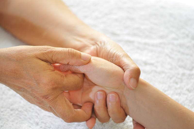 Reflexology Hand Massage, Spa Hand Treatment Stock Image - Image of ...
