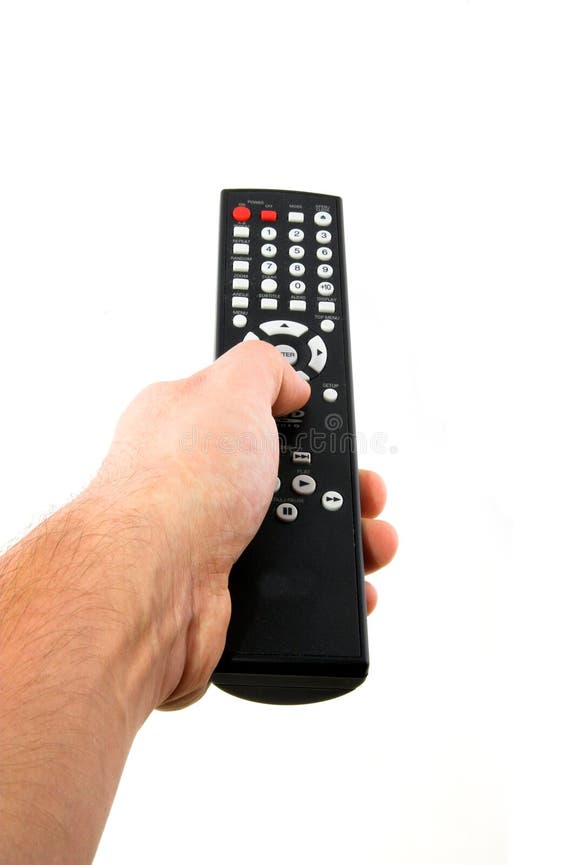 Hand with remote control stock photo. Image of surfing - 3828038