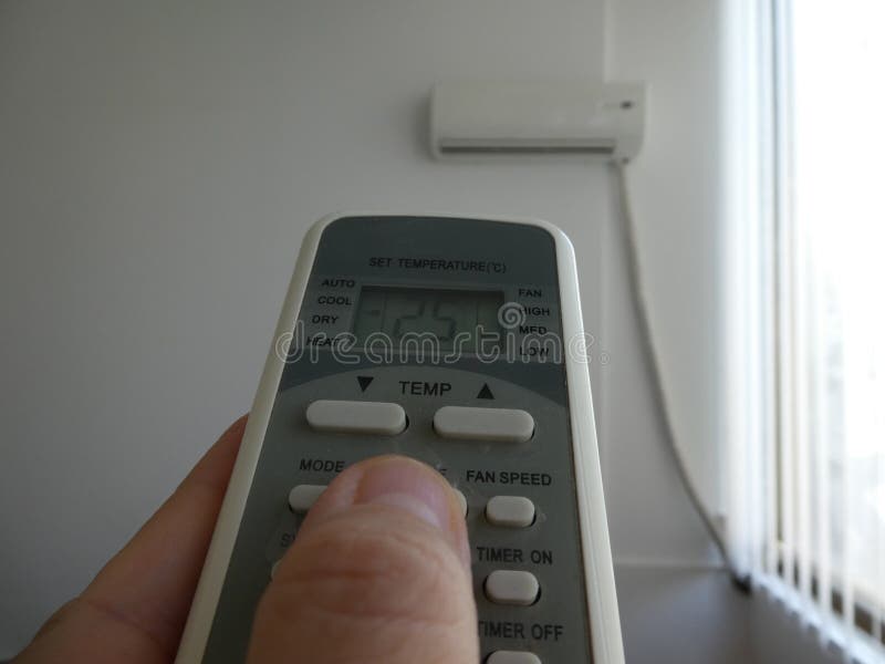 Air Conditioner Cooling Fan Exchanger Outdoor Unit Stock Photo - Image ...