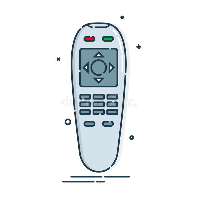 Hand Remote Control. Multimedia Panel with Shift Buttons. Program ...