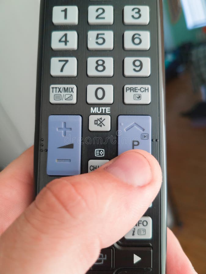 Remote Control for TV in Hand Stock Photo - Image of culture ...