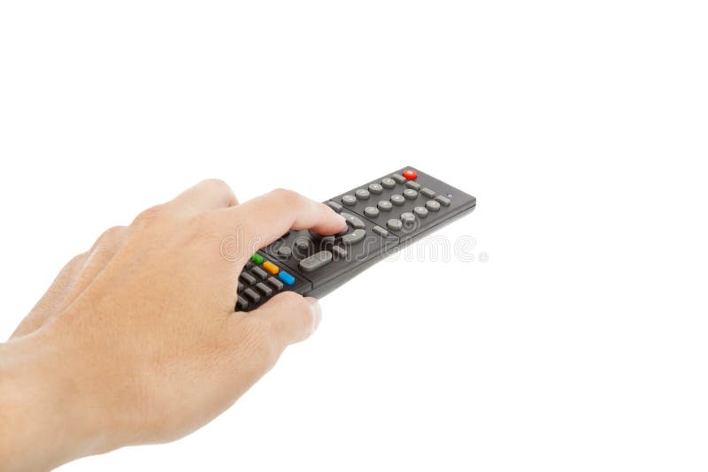 Hand with remote controler stock photo. Image of electronic - 28531092