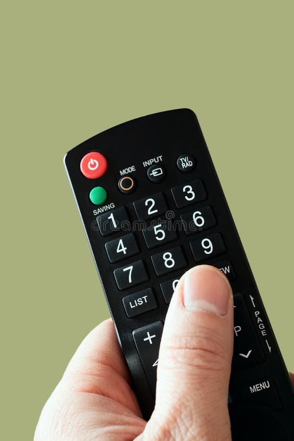 Hand with a Remote in Front Stock Photo - Image of remote, button: 24325164