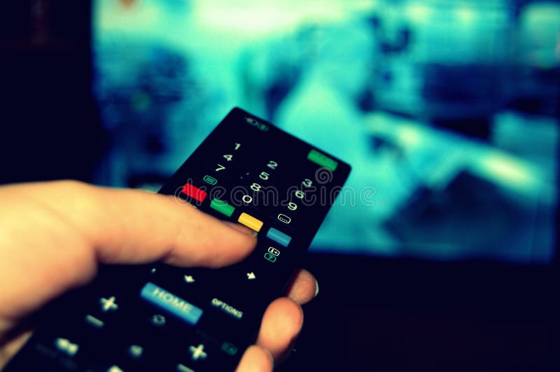 Black Tv Remote Control Front View Isolated White Stock Photos - Free ...