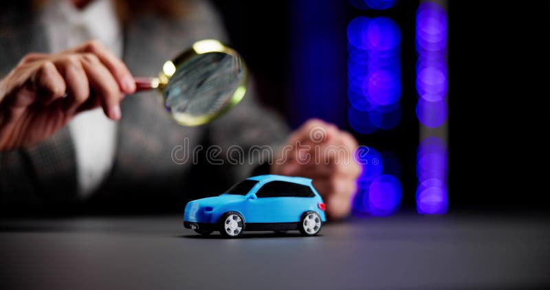 Hand Repair Using Magnifying Glass Stock Image - Image of check ...