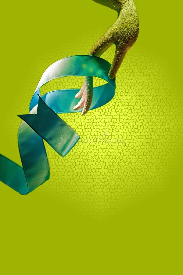 Hand With Ribbon Picture. Image: 3843016