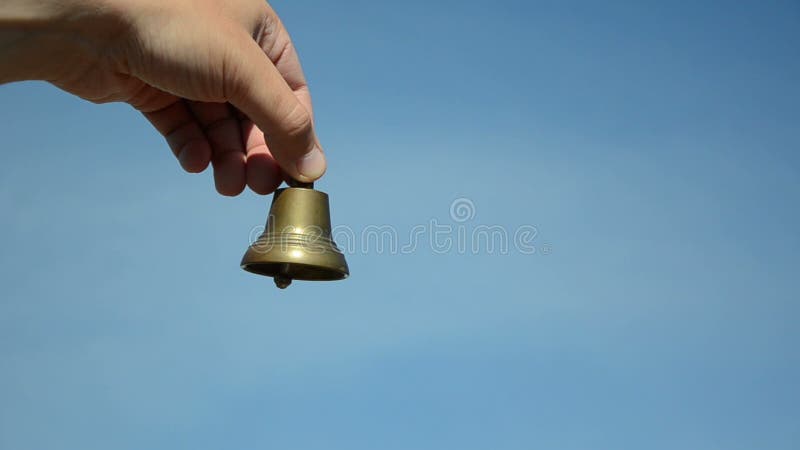 Teacher hand bell ring stock video. Video of clapper - 36853777