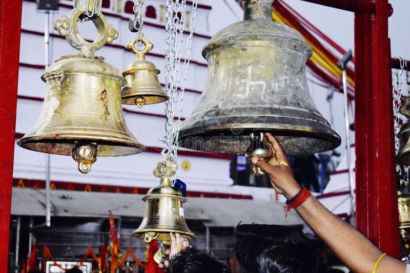Hand Ringing on a Temple Bell Stock Image - Image of buddhist, ringing ...