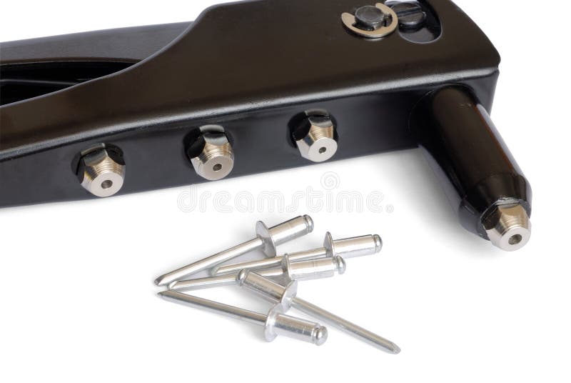Hand Riveter stock image. Image of isolated, pins, joining - 3971919