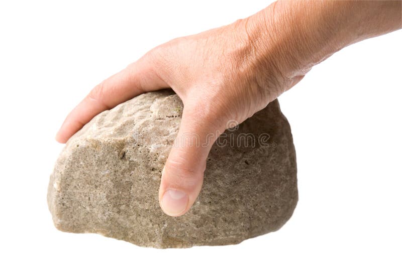 Hand with rock stock image. Image of rocky, pebble, nature - 11464373