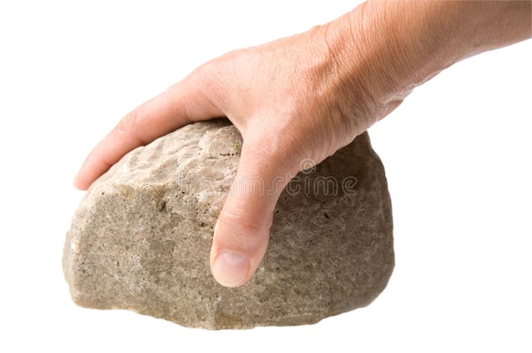 Hand with rock stock image. Image of rocky, pebble, nature - 11464373