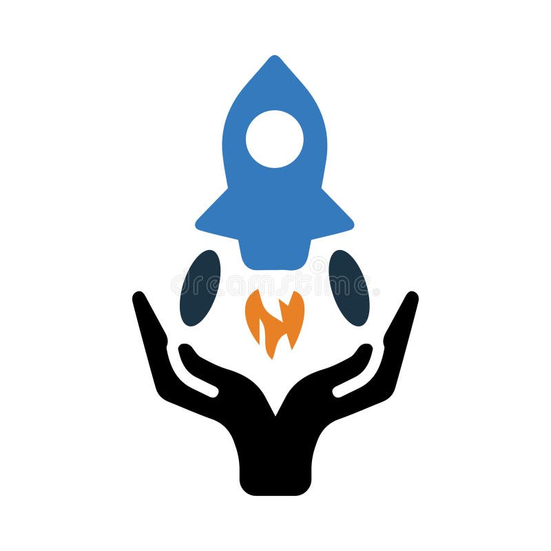 Hand, Rocket, Start Up, Business Startup Icon Stock Vector ...