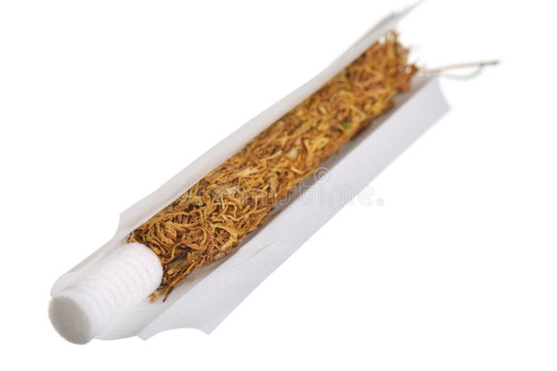 Hand rolled cigarette stock photo. Image of living, brown - 28786806