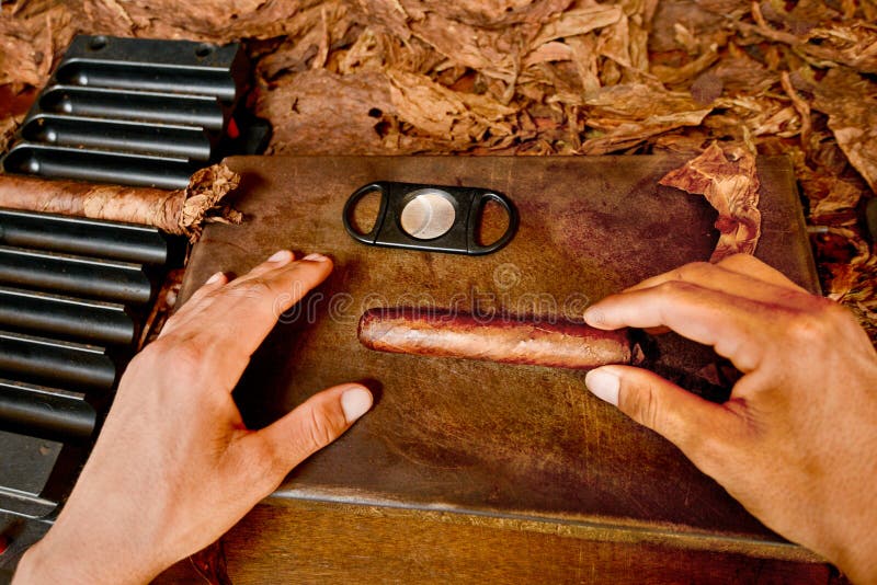 Hand-rolled Cuban Cigars, Havana Stock Photo - Image of unhealthy ...