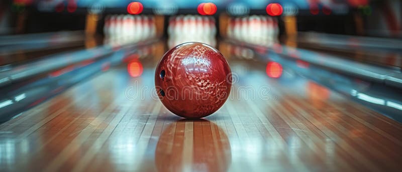 Hand Rolling a Bowling Ball Stock Image - Image of train, technique ...