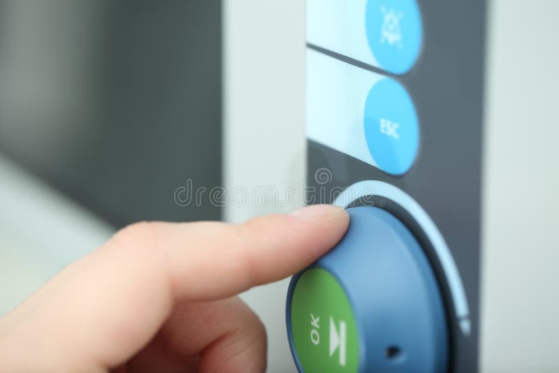 Hand Rotating Regulation Knob, Concept of Technical Support Work Stock ...