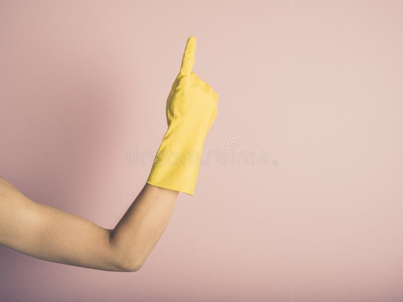 428 Hand Pointing Finger Rubber Glove Stock Photos - Free & Royalty ...