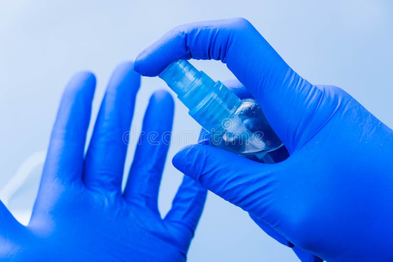 Hand Rubbing with Alcohol Antiseptic Stock Image - Image of pandemic ...