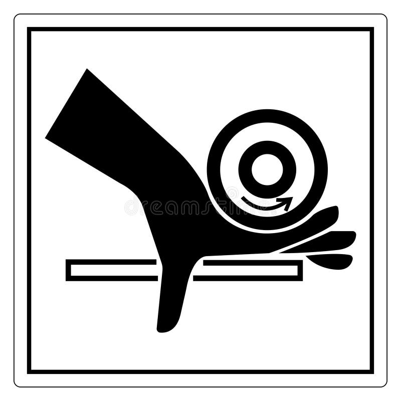 Hand Safety Instruction Sign with Graphic for Workplace Awareness and ...