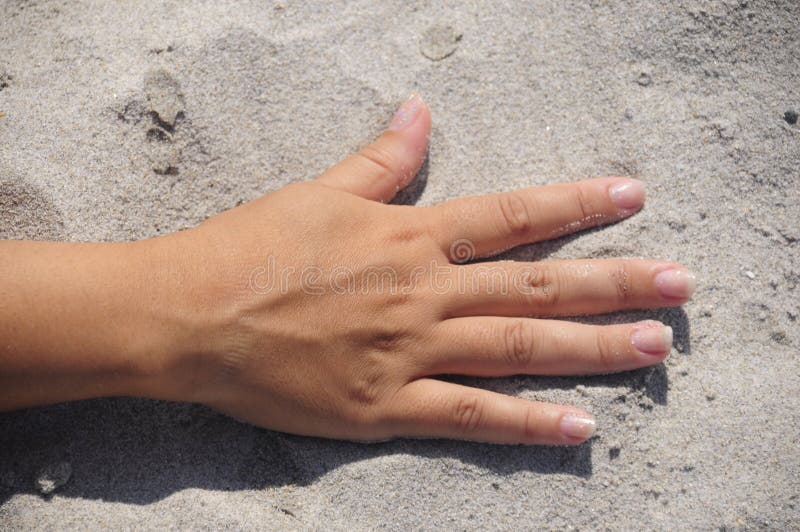 Hand on sand stock photo. Image of outdoor, textured - 11507390