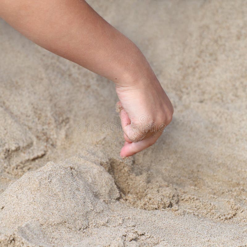 Hand with sand stock image. Image of outdoors, body, square - 43962855
