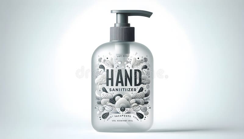 Hand Sanitizer Bottle, Image Created Using Ai Stock Image - Image of ...