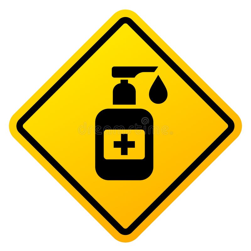 Clean and Sanitize Your Hands Vector Icon Stock Vector - Illustration ...