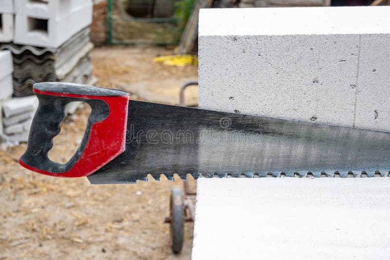 Hand Saw for Aerated Concrete Blocks. a Tool for Working with Aerated ...
