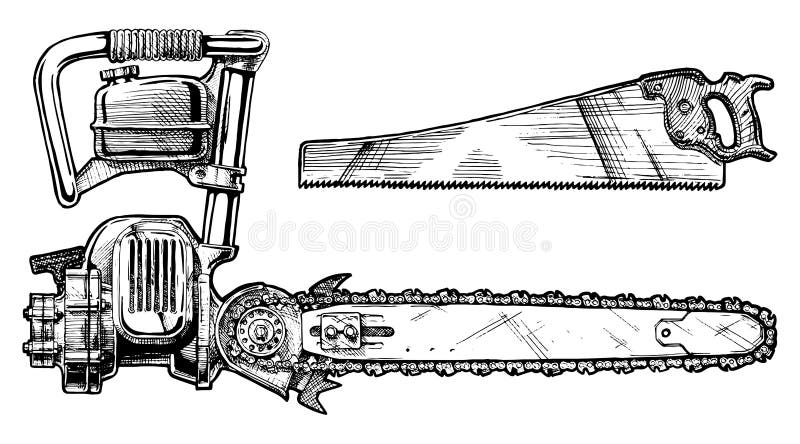 Hand Saw Drawing Stock Illustrations – 3,085 Hand Saw Drawing Stock ...