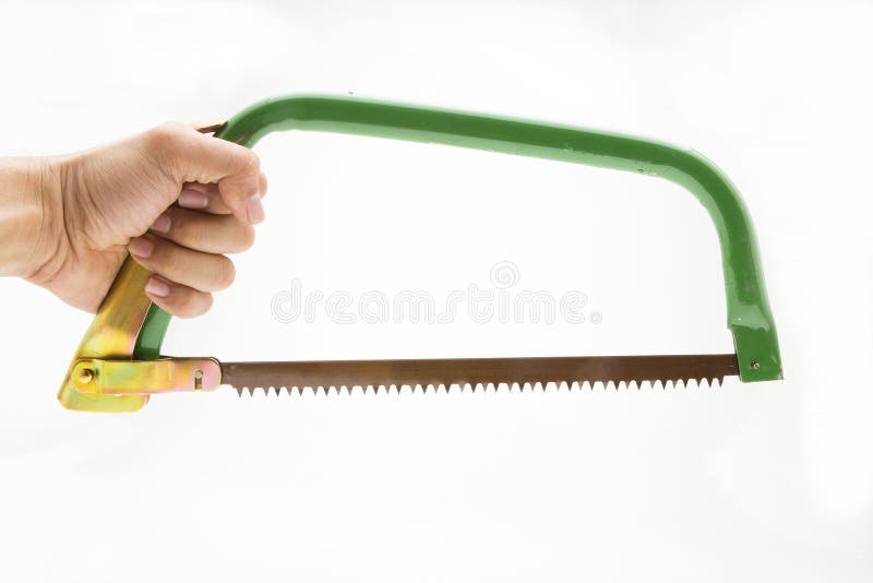 Hand Saw with Hardened Teeth Isolated on White Background Stock Image ...