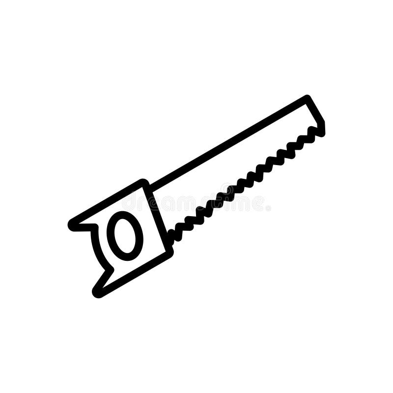 Hand Saw Icon Flat Vector Template Design Trendy Stock Vector ...