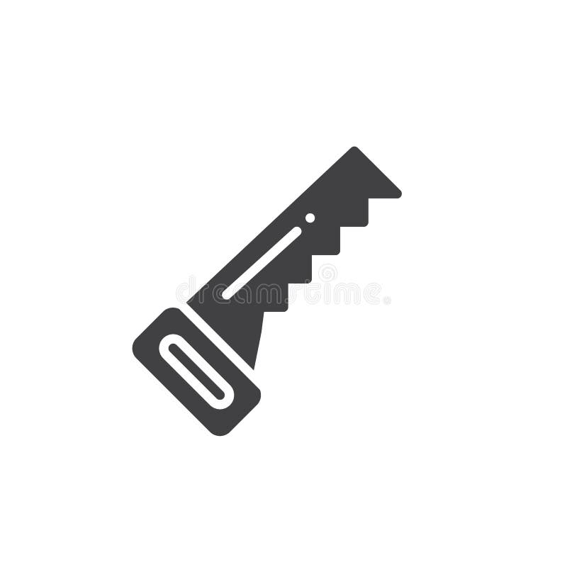 Hand Saw Work Tool Icon Vector Stock Vector - Illustration of logo ...