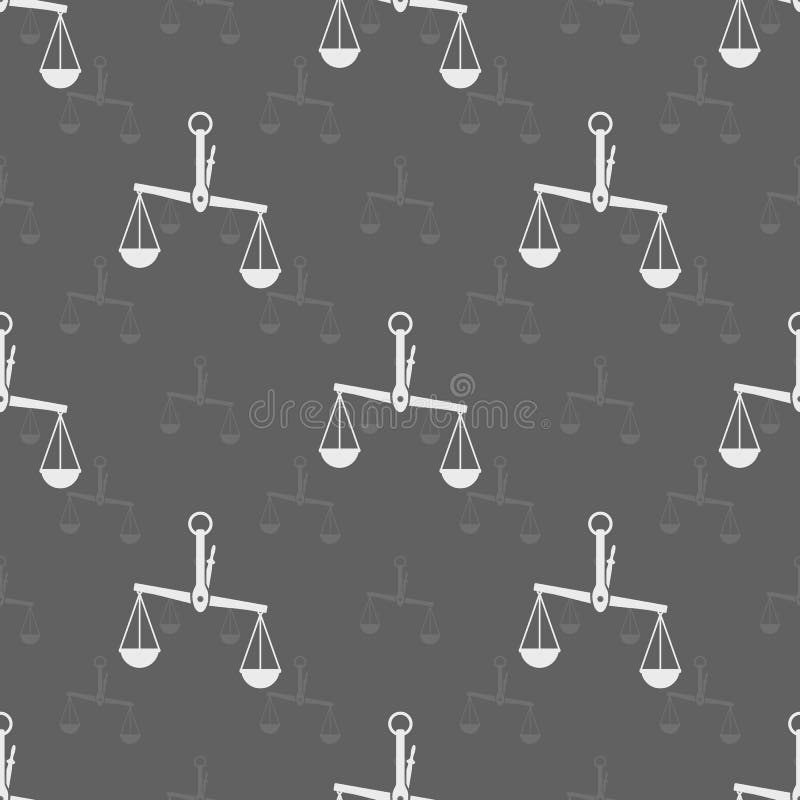 Hand Scales. Weighing, Balance. Seamless Pattern. Stock Vector ...