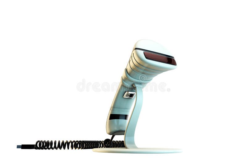 Hand Scanner Barcode Held Icon Outline Set White Color Vector ...