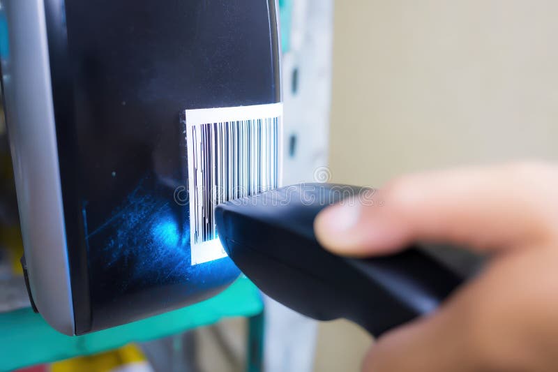 Hand Scanning Barcode with a Handheld Scanner in a Retail Environment ...