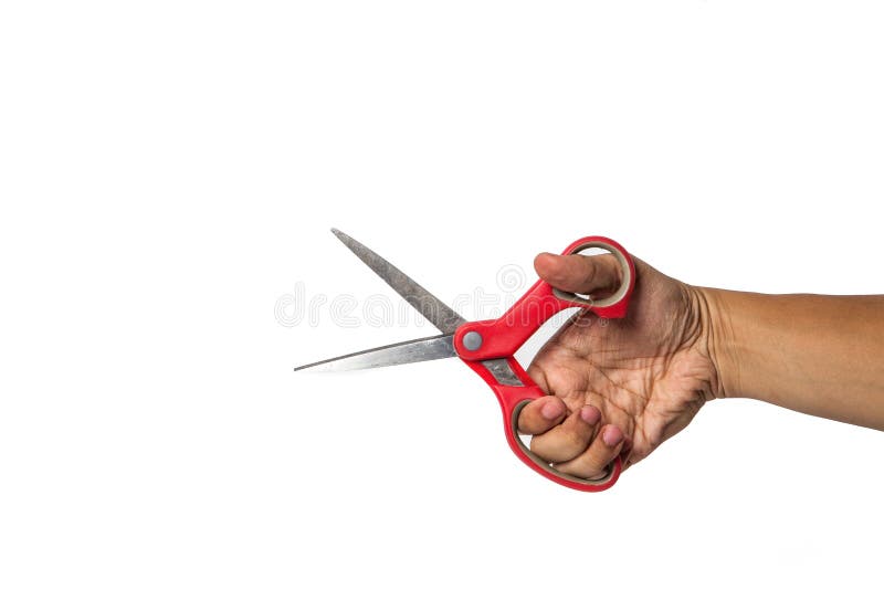 Hand with Scissor stock photo. Image of accessory, finger - 44675982