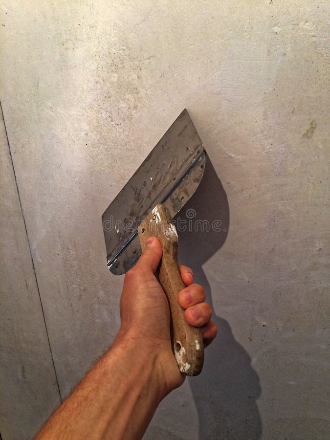 Hand with Scraper 01 stock photo. Image of work, handle - 50438544