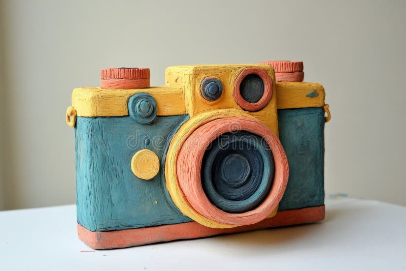 Hand-sculpted Colorful Clay Camera Evokes Nostalgia and Creativity ...