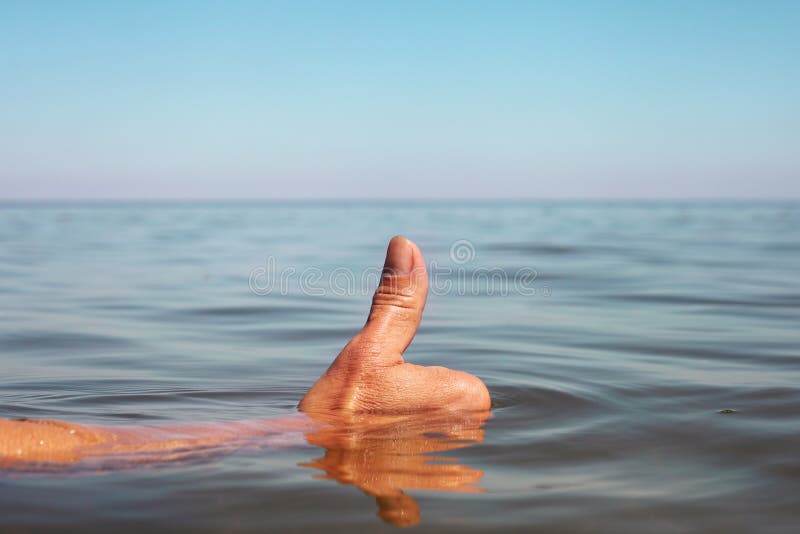 Hand in sea. stock photo. Image of action, hand, nature - 25984718