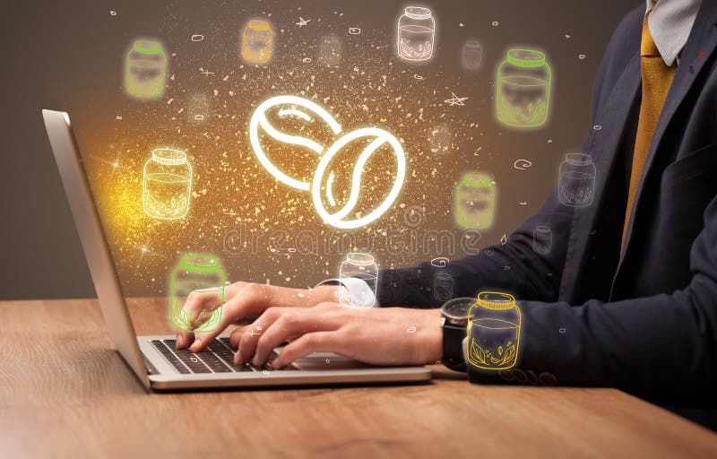 Hand Searching for Recipes on the Internet Stock Photo - Image of hands ...