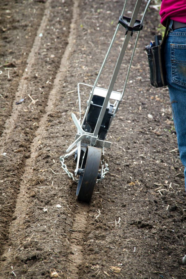 Hand Seeding Machine Sowing Machine Stock Photo - Image of farm ...