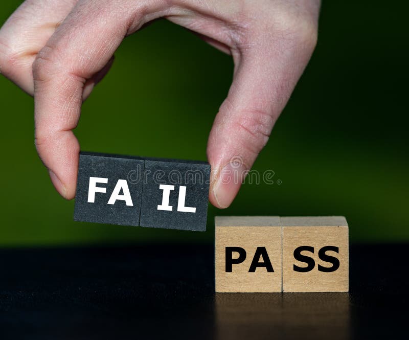 Symbol for failing a test. stock photo. Image of decline - 268646858
