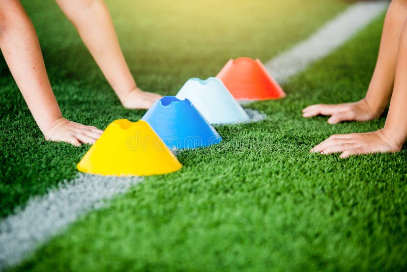 Hand Sensitivity Test Competition for Holding Cones Stock Photo - Image ...