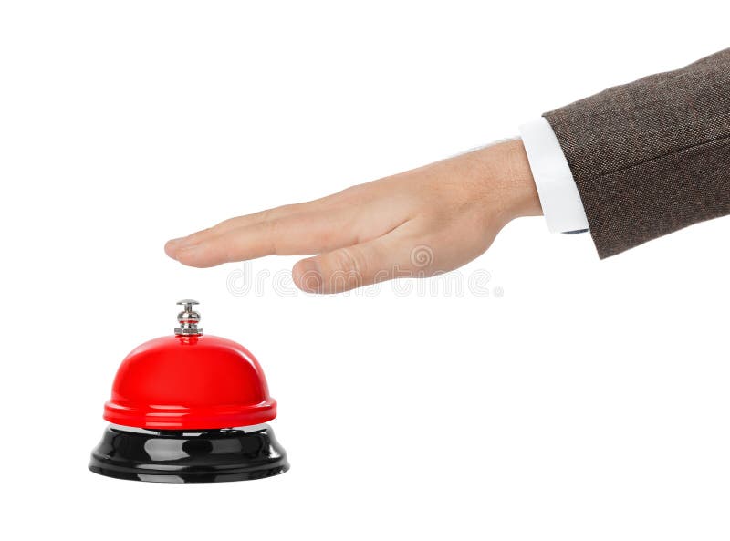 Service Ring Bell on a Hotel Desk Stock Photo - Image of service ...